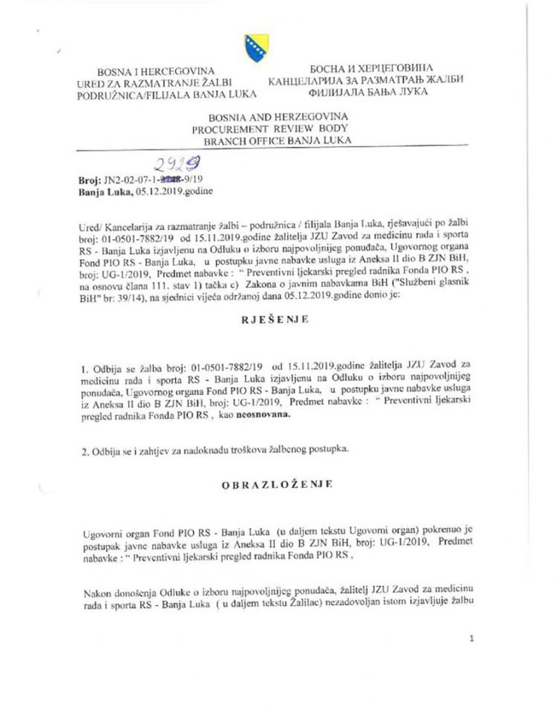 III 2021.: VJEROVATI ILI NE? FOND PIO RS OD GLAVNE SLUŽBE ZA REVIZIJU ...